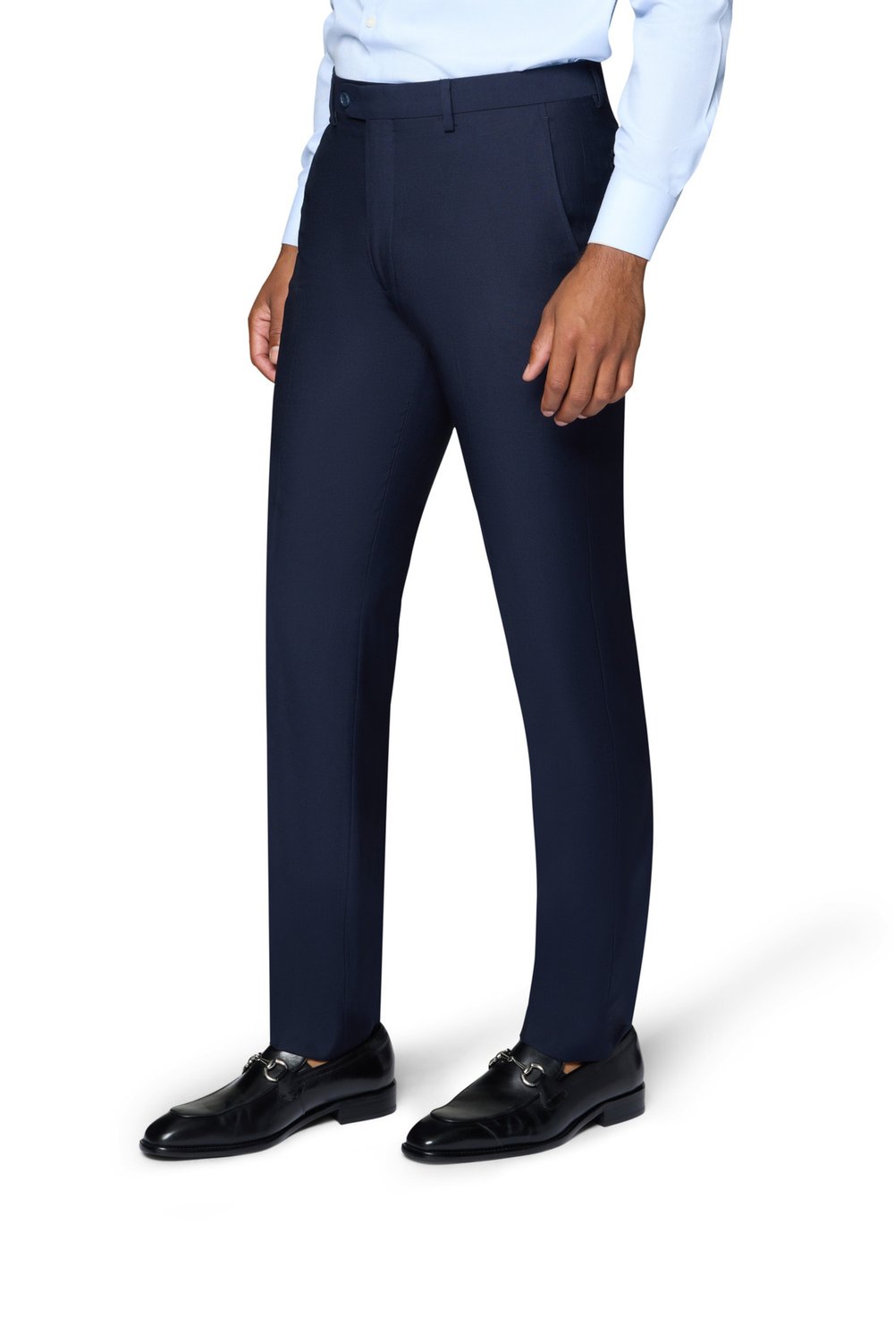 Bergamo Elegant Slim Fit Pants - Navy